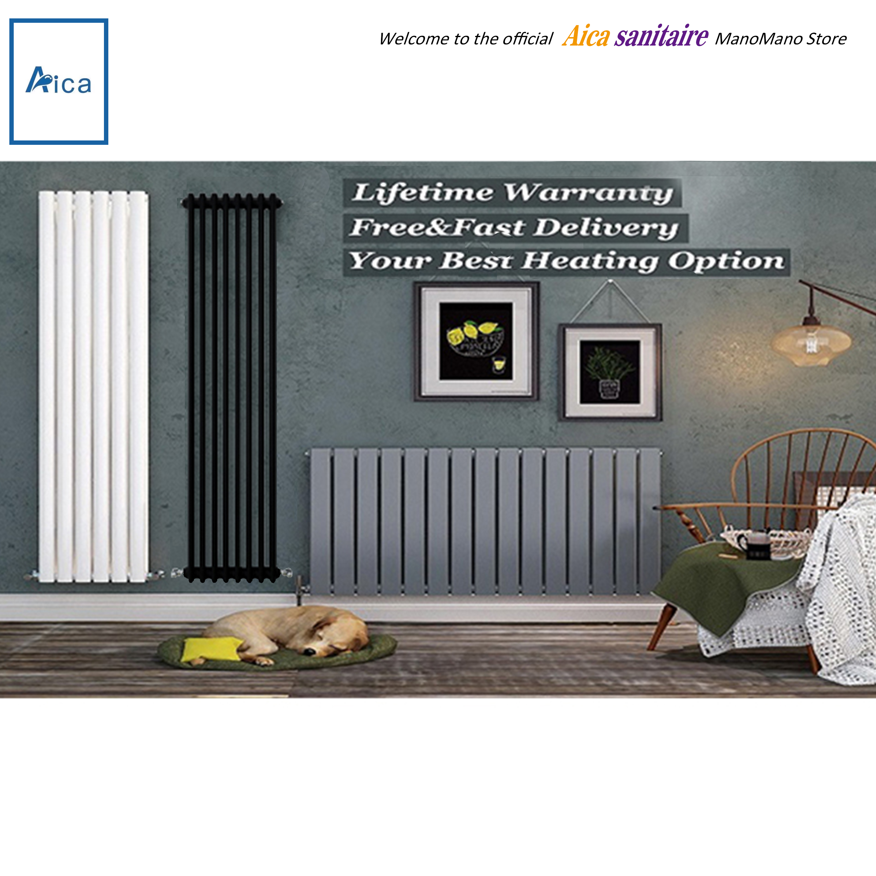 Oval Column Designer Radiatorss Central Heating Rads Horizontal ...